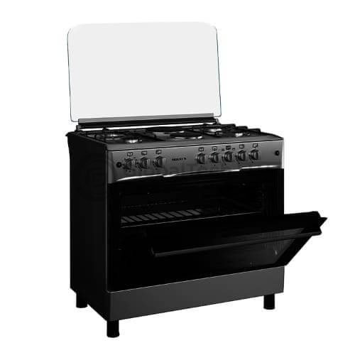 Maxi 60x90cm 4 Gas Burners + 2 Electric Plates Standing Cooker with ...